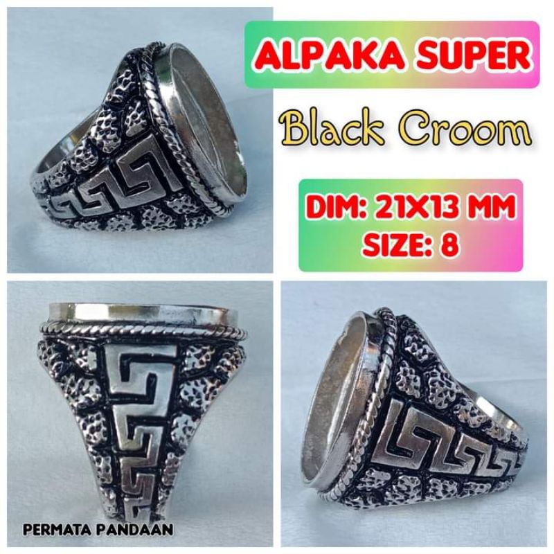 Jual Emban batu akik dan permata alpaka super alpaka bakar.37 | Shopee ...