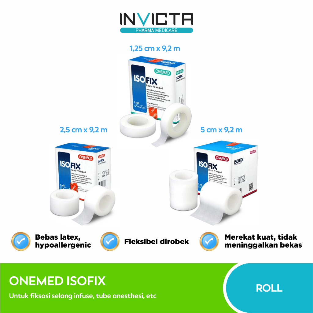 Jual Onemed Isofix (fiksasi selang infuse, tube anesthesi, etc) - Roll ...