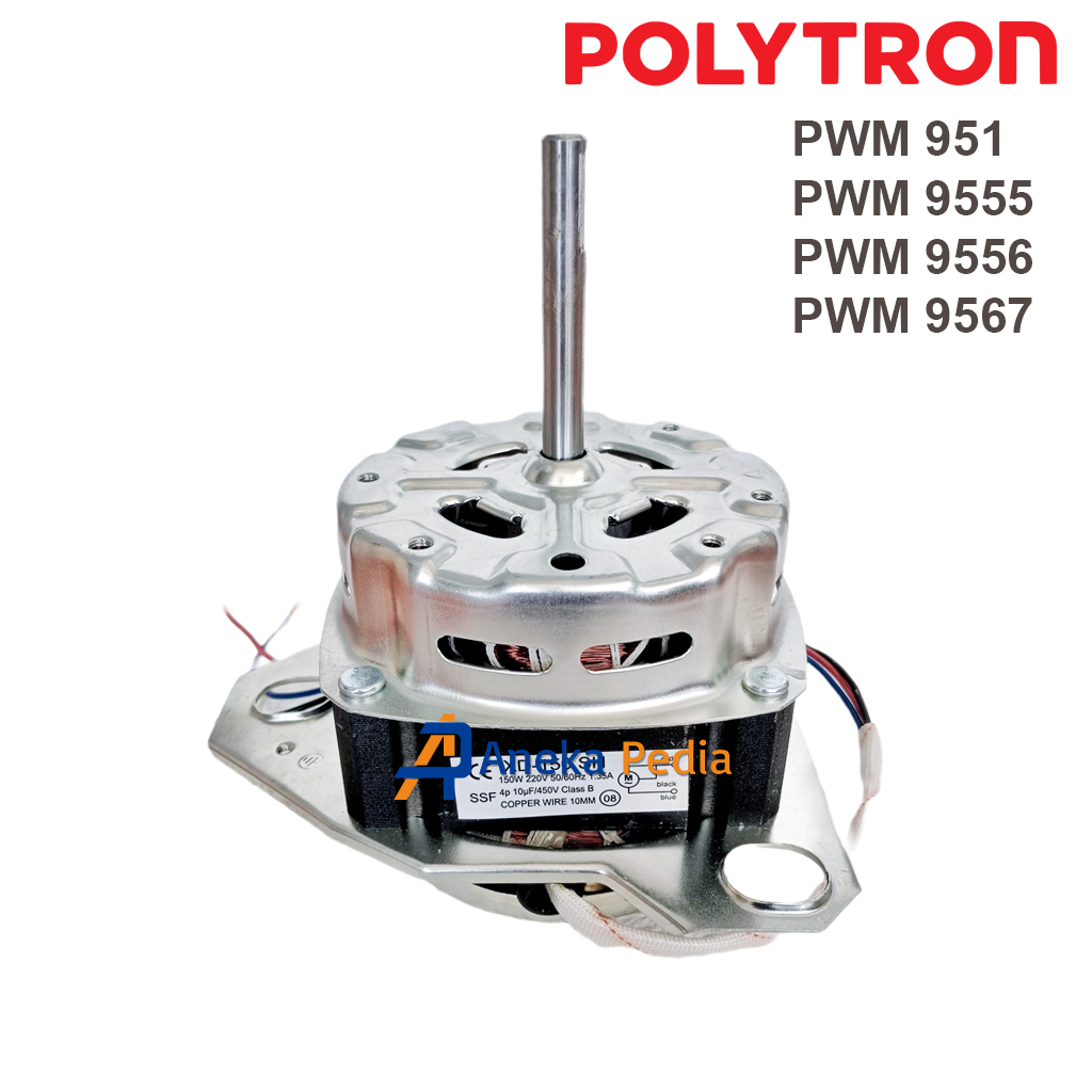 Jual DINAMO WASH POLYTRON 9,5 Kg PWM 951 9555 9556 9567 Motor Pencuci Mesin Cuci 2 Tabung ...