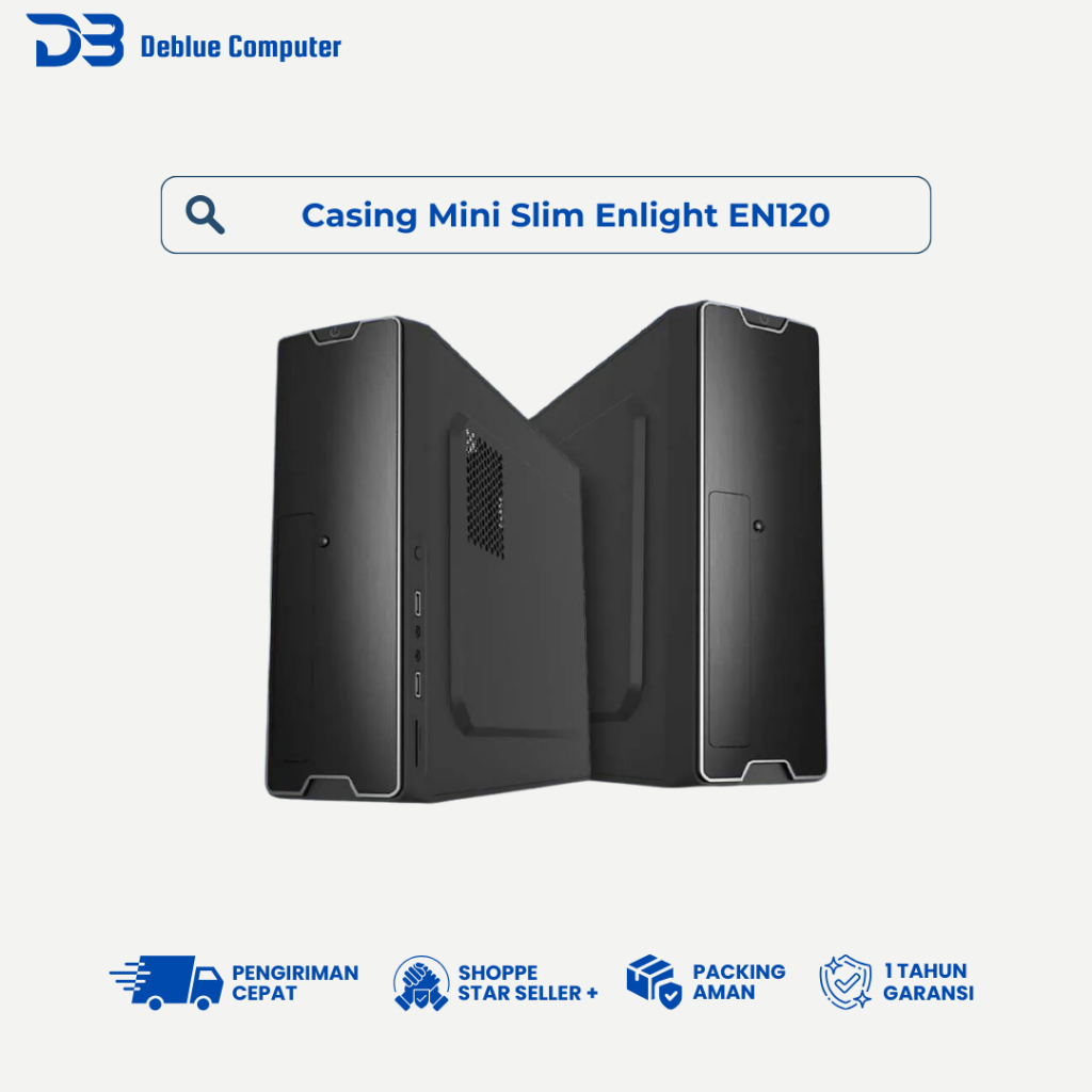 Jual CASING PC CPU CASE MINI SLIM ENLIGHT EN 120 INCLUDE PSU POWER ...