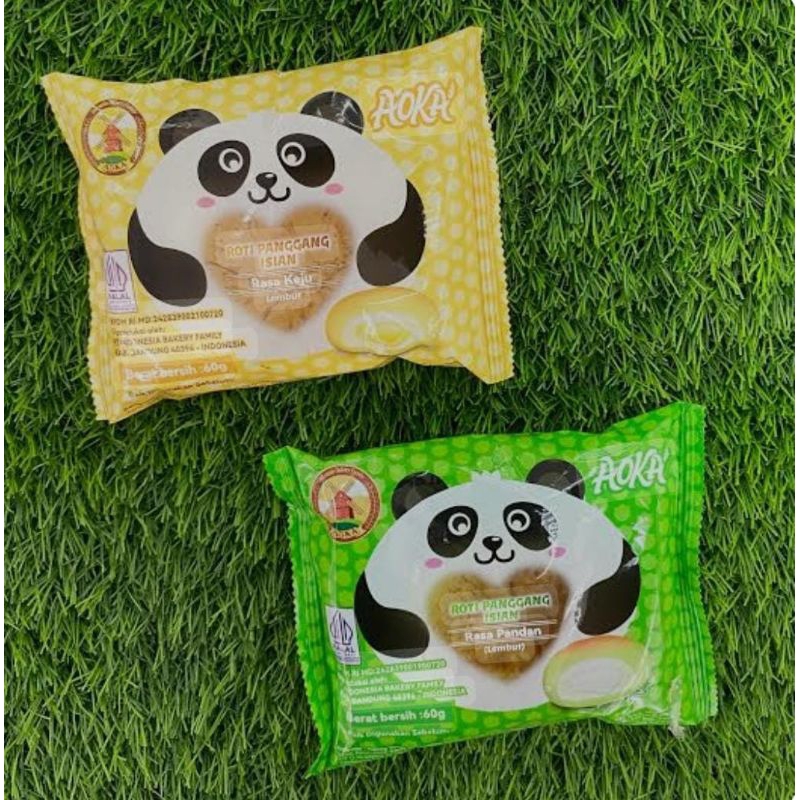 Jual BARUUU - AOKA Bun Panda Rasa Pandan Keju /PCS | Shopee Indonesia