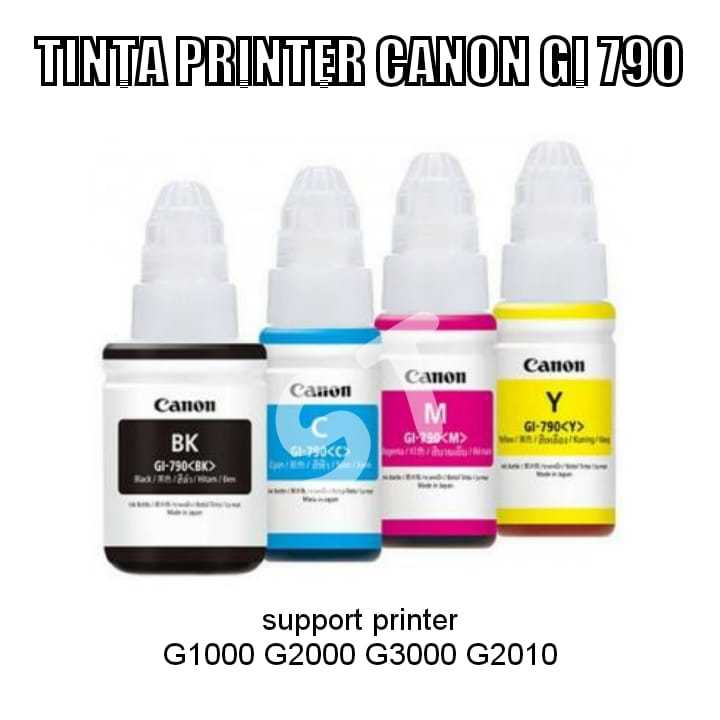 Jual Set Tinta Canon GI 790 / Printer for G1000 G2000 G3000 G4000 G1010 ...