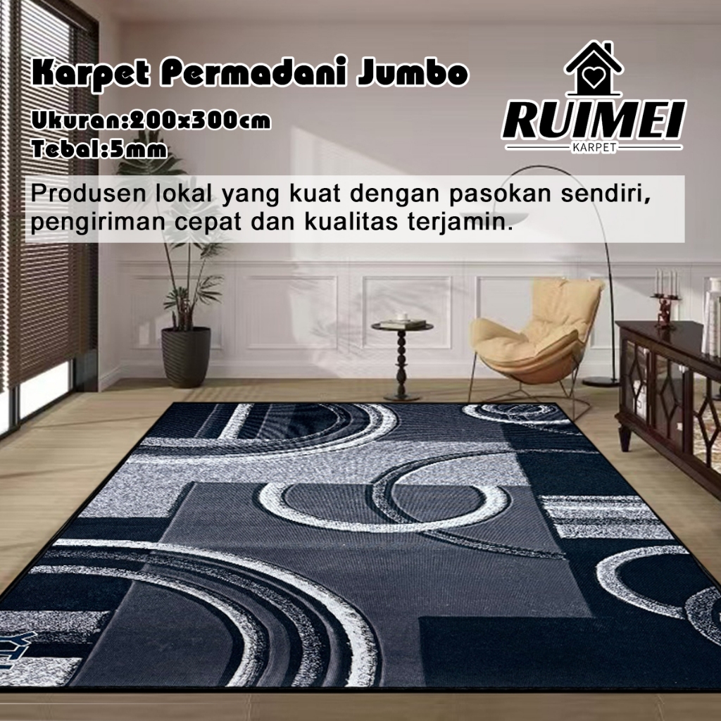 Jual RUIMEI Karpet Permadani Ruang Tamu Uk 200x300cm Modern / motif ...