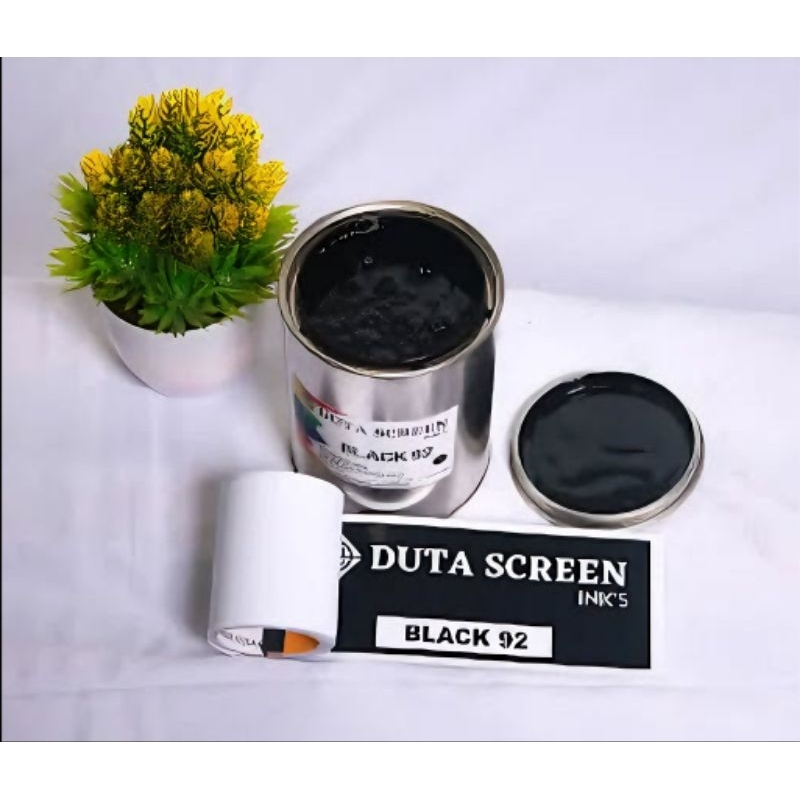Jual Tinta Duta Screen Warna Black 92 Tinta Sablon Plastik Cup ...