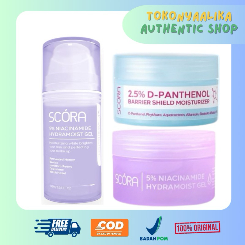 Jual SCORA 5% Niacinamide Hydramoist Gel 100ml 40ml / 2,5% D-PANTHENOL BARRIER SHIELD ...