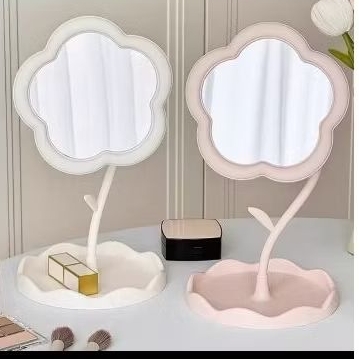 Jual cermin kaca model bunga stand mirror flower kaca meja rias ...