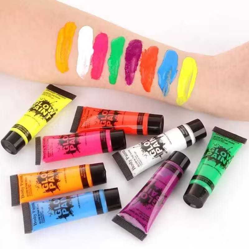 Jual 6pcs/set Face Painting Glow In UV 25ml Painting Cat Wajah ...
