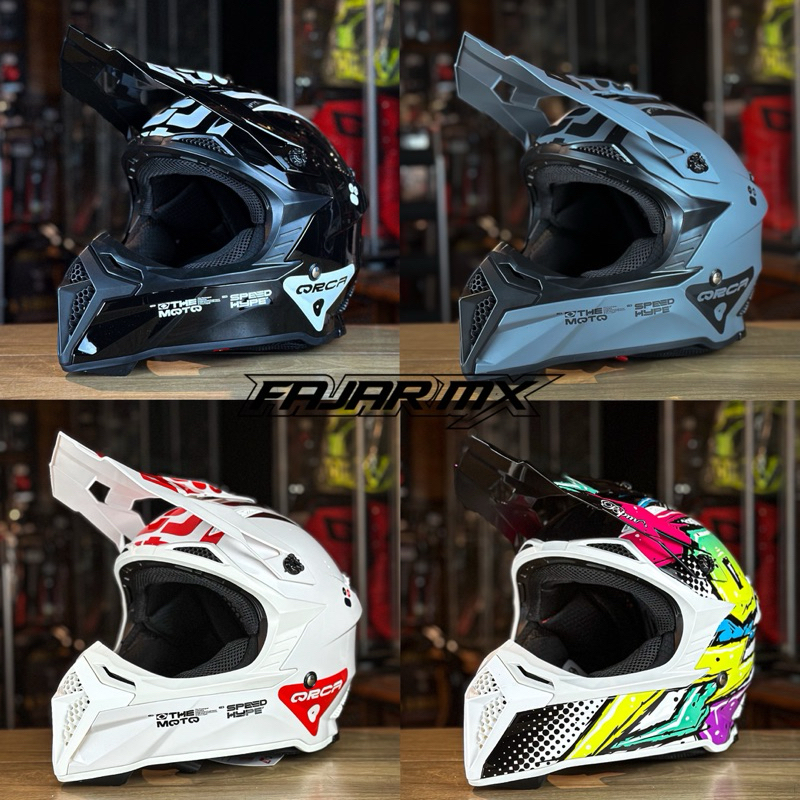 Jual Helm Cross ORCA THETA Limited edition Terbau Ringan Nyaman ...