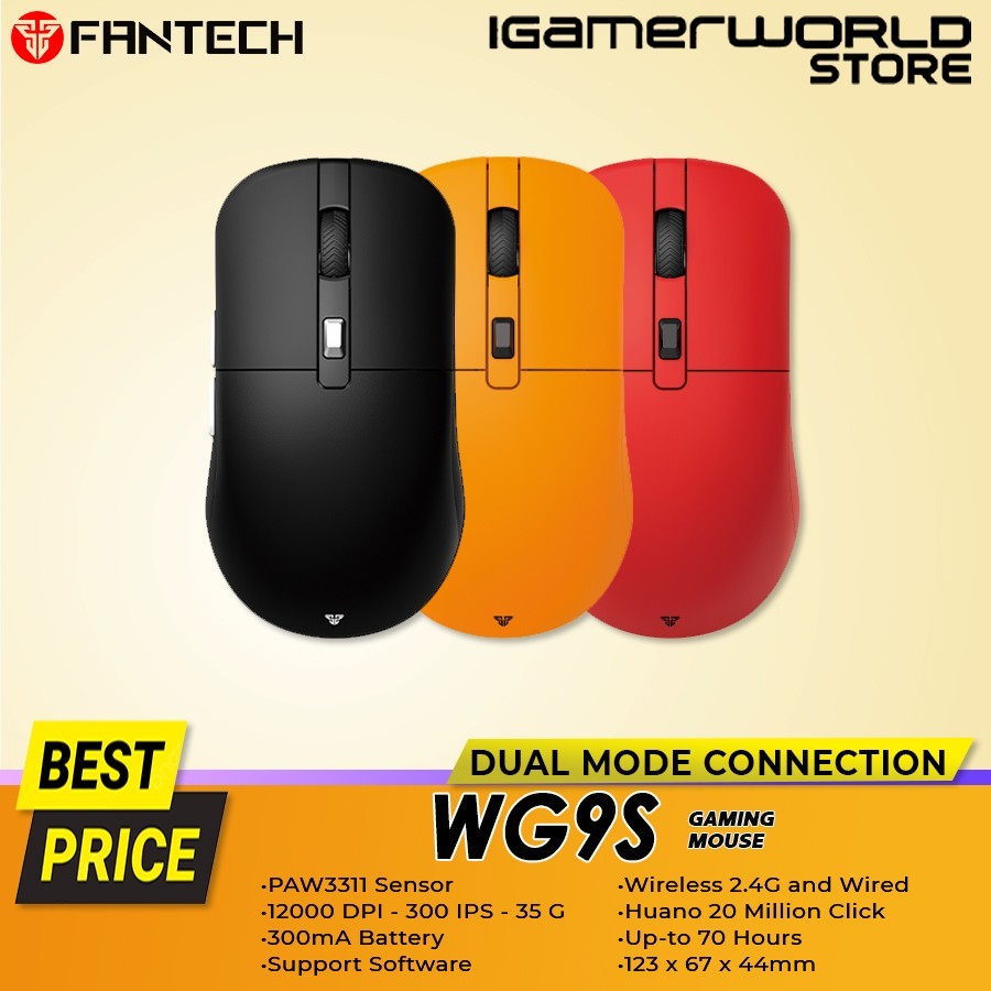 Jual Fantech Kanata WG9 Wireless Two Mode Gaming Mouse | Shopee Indonesia