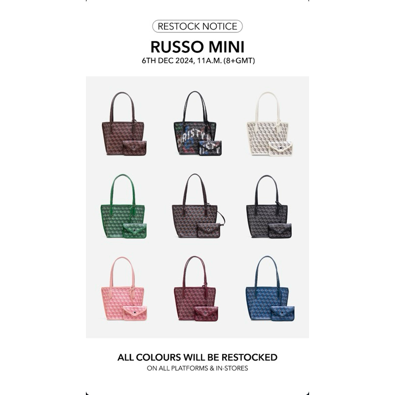 Jual PO CHRISTY NG MINI RUSO ORIGINAL READY 7JANUARI | Shopee Indonesia