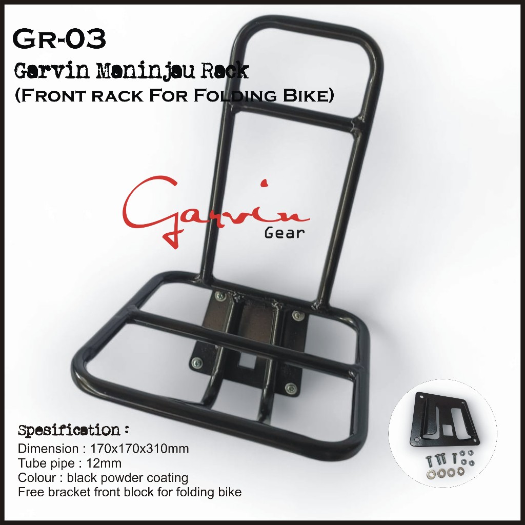 Jual GR-03 Maninjau / Front Rack Sepeda Lipat include adaptor Front ...