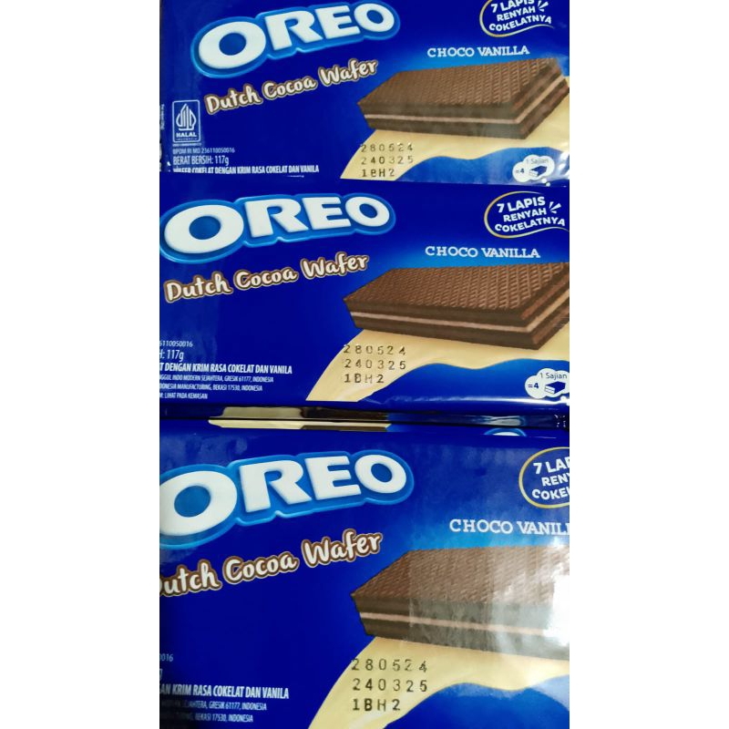 Jual wafer Oreo 117gr 1paket isi 3 pcs | Shopee Indonesia