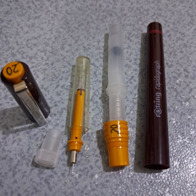 Jual Rotring Rapidograph 0.2 rapido jerman pulpen gambar teknik NOS ...