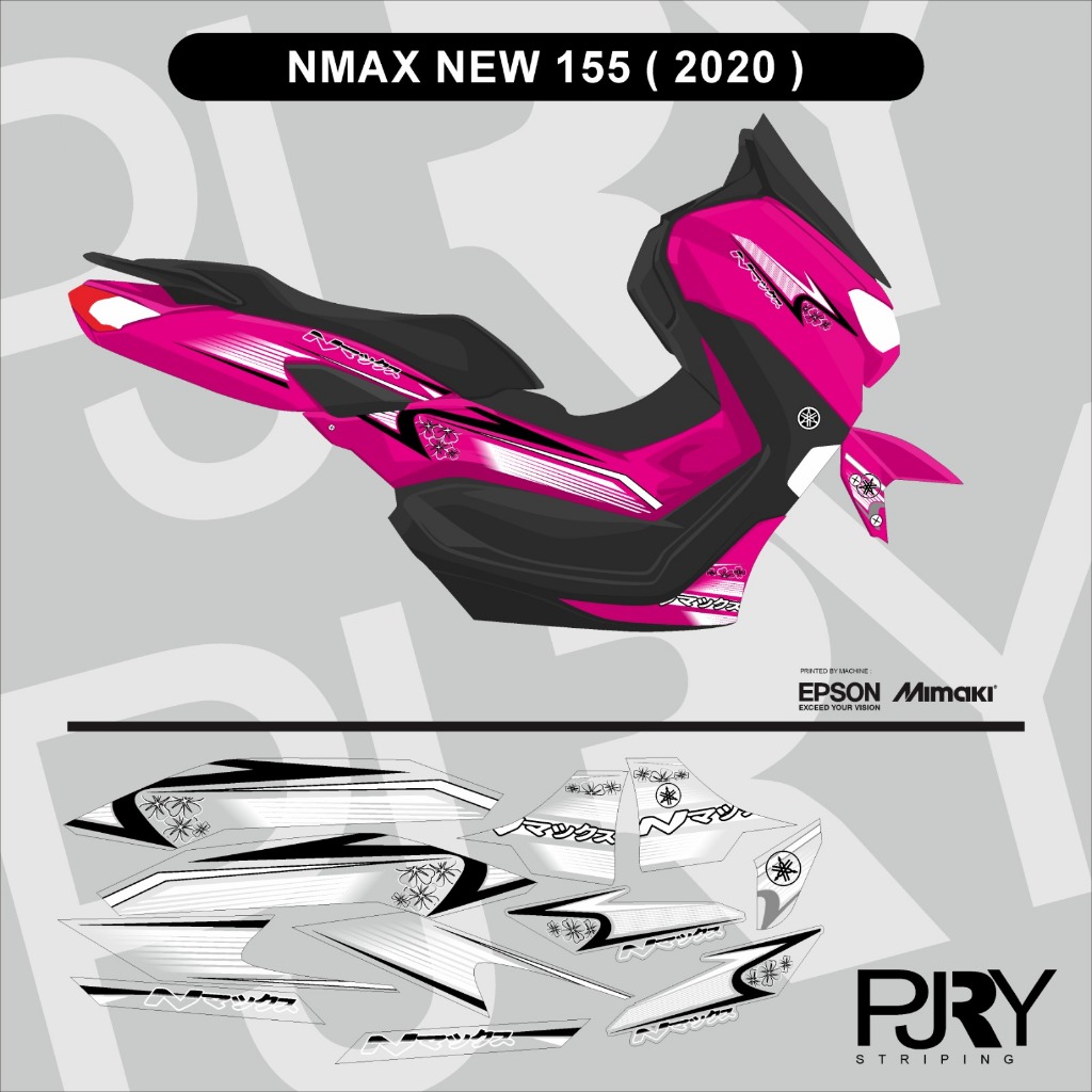 Jual STRIPING TRANSPARAN NMAX New 155 (2020) JAPAN VERSION ART | Shopee ...