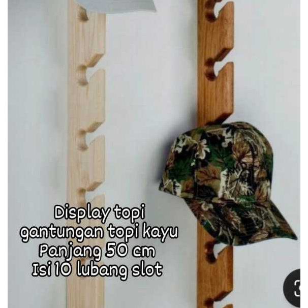 Jual Gantungan topi/display topi/tatakan topi/wadah topi/kapstok topi ...
