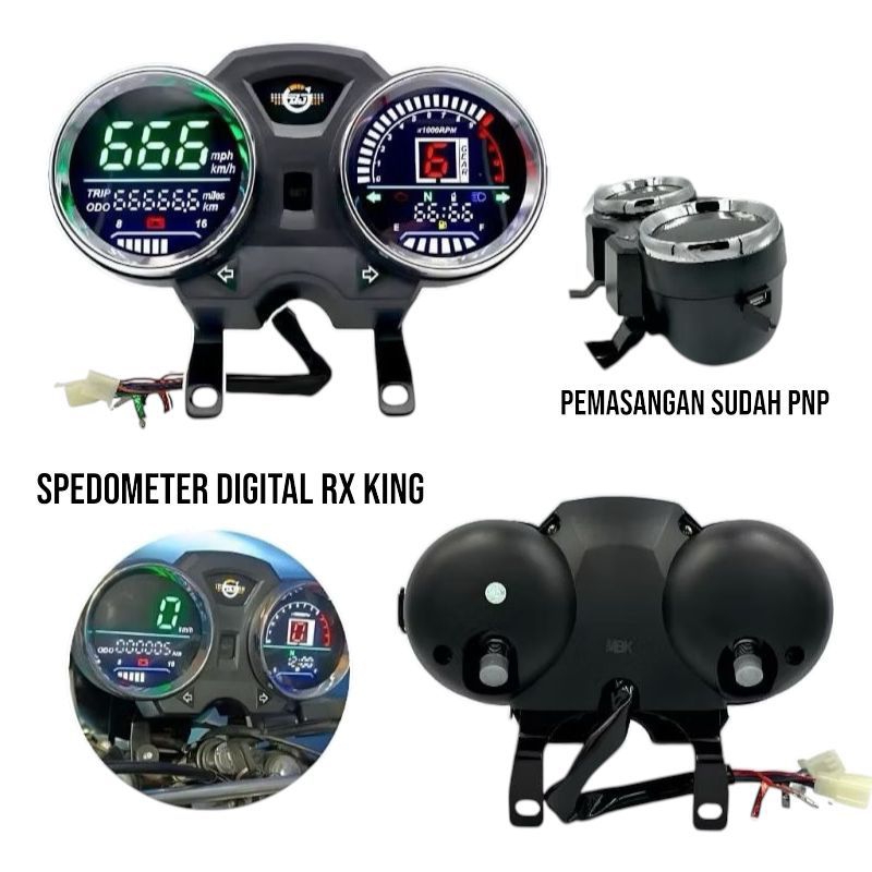 Jual SPIDO SPIDOMETER DIGITAL RX KING SPEEDOMETER YAMAHA RXKING RXK RXZ ...