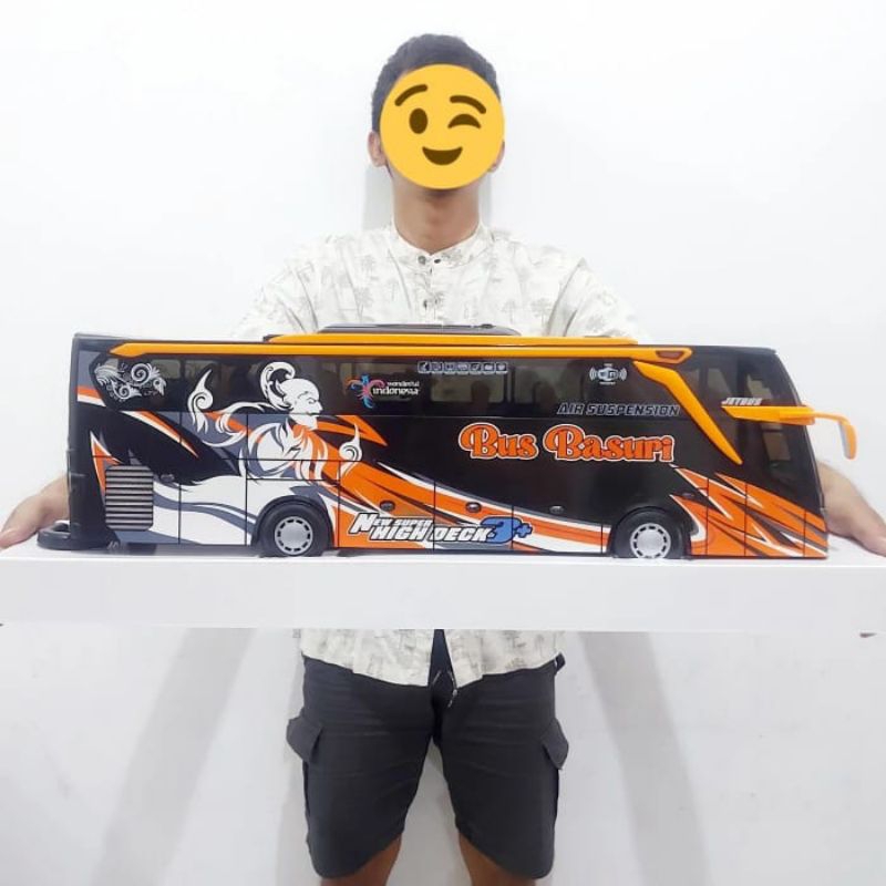 Jual Mainan Mobil Bus Telolet Basuri Super Jumbo - Mobilan Bis Dump ...