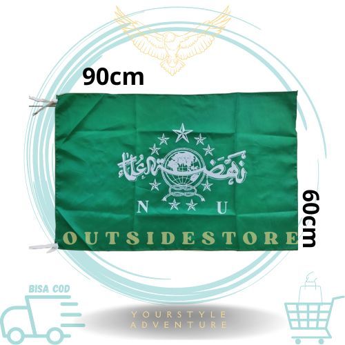 Jual bendera NU ukuran 60x90 ukuran standart | Shopee Indonesia