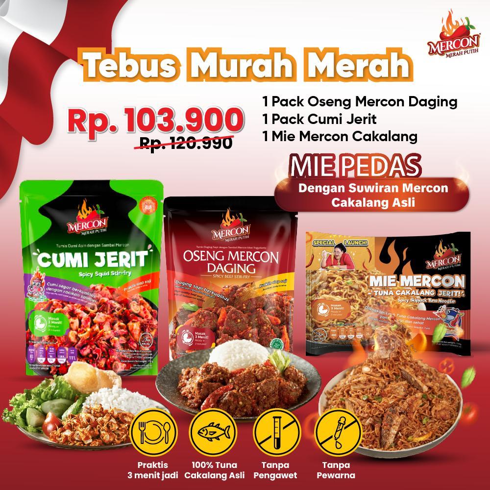 Jual Mercon Merah Putih - TEBUS MURAH MERAH - 1 Oseng Mercon Daging + 1 ...