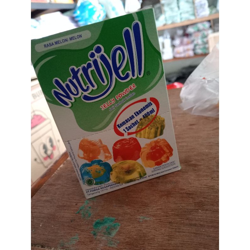 Jual Nutrijel Jelly powder rasa Melon/ 1 box isi 12 sachet | Shopee ...