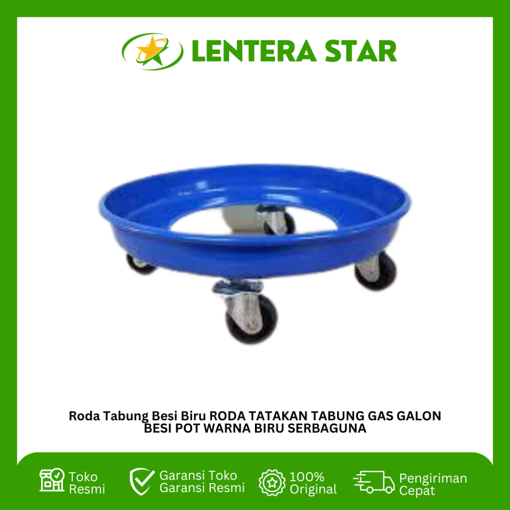 Jual Roda Tabung Besi Biru RODA TATAKAN TABUNG GAS GALON BESI POT WARNA ...