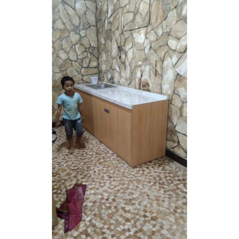 Jual Meja dapur kompor & zink pengganti meja yang belum ada meja cor ...