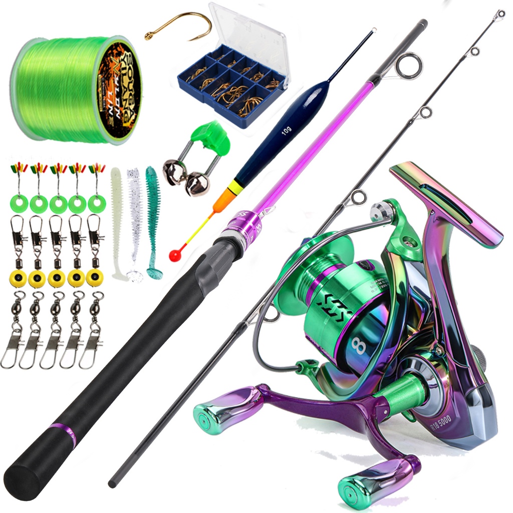 Jual Joran Pancing Set Sougayilang 1.8m Carbon Fiber Fishing Rod with 5.2:1 Gear Ratio 1000-4000 ...