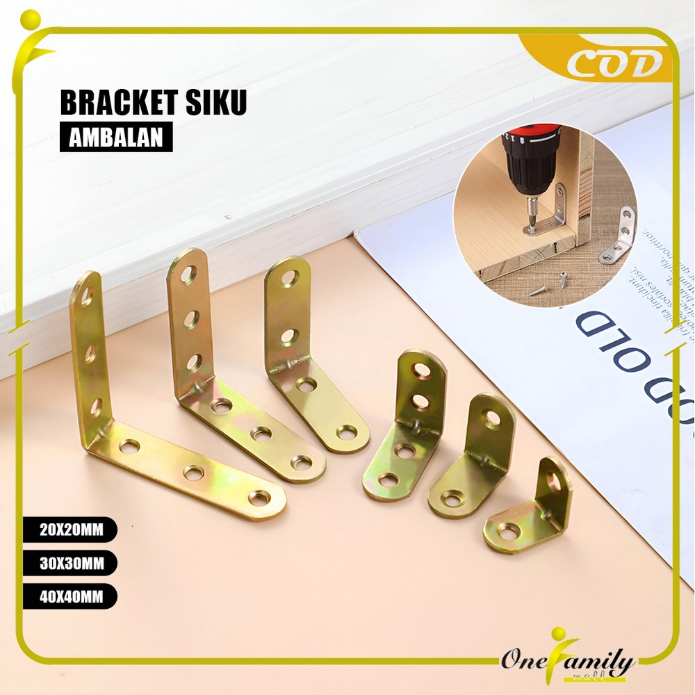 Jual ONE-C1190 Siku Rak Plat Siku L Besi Stainless Bracket Siku ...