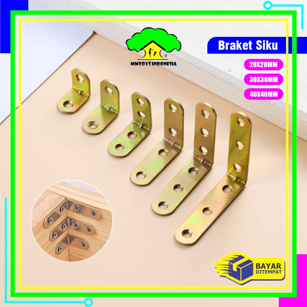 Jual MI-C1190 Siku Rak Plat Siku L Besi Stainless Bracket Siku ...