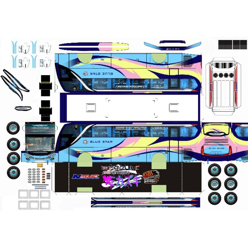 Jual lembaran papercraft bus 20 lembar | Shopee Indonesia