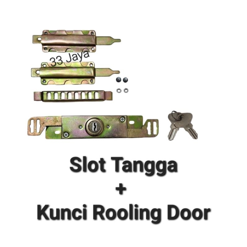 Jual [Per SET] SLOT TANGGA + Kunci Rooling Door untuk Pintu garasi ...
