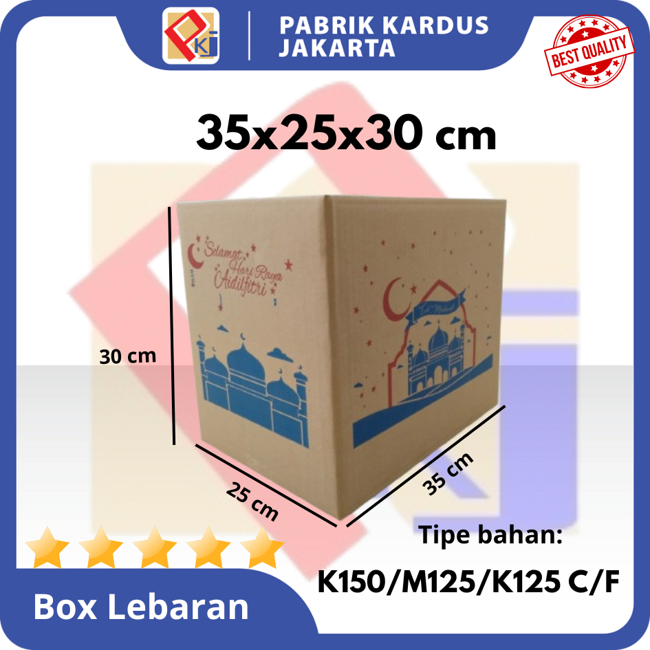 Jual Box Parcel 35x25x30 cm Kardus/ Parcel/Lebaran/Idul fitri/Eid/Fitri ...