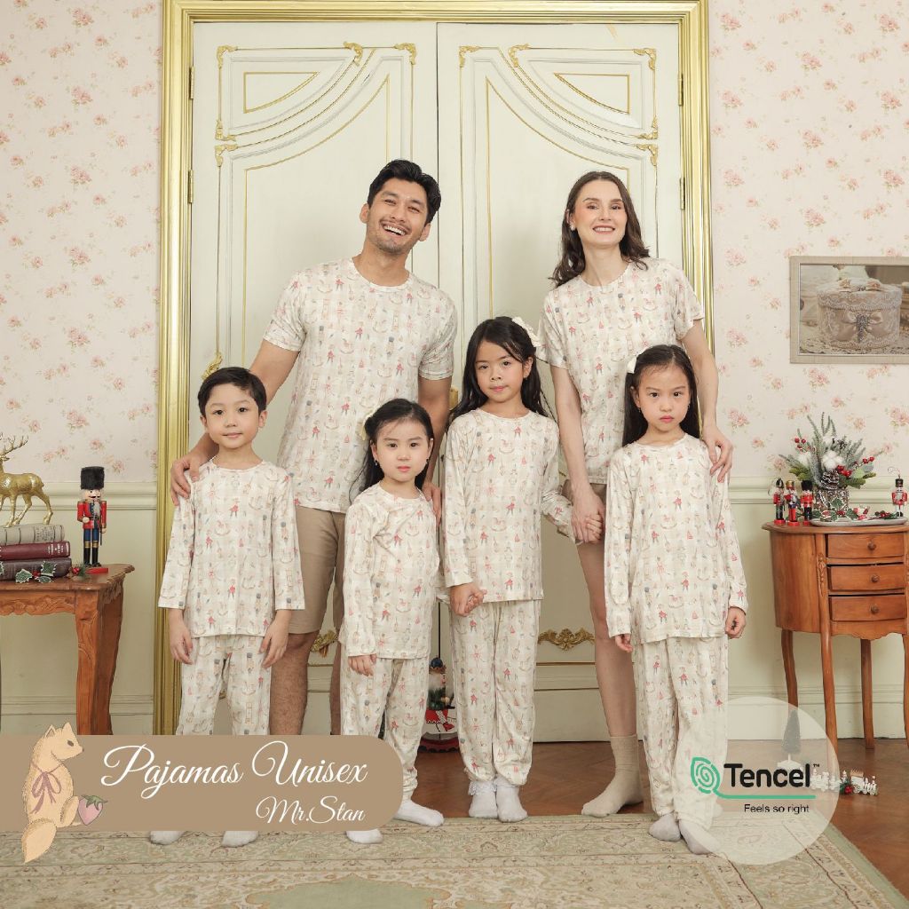 Jual New Collection Unisex Tencel Printed Pajamas Mr.Stan / Piyama Anak ...