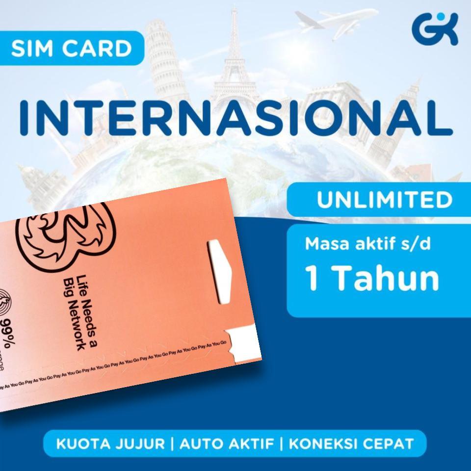 Jual Simcard 3 UK & Indonesia | Whatsapp nomor UK+44 | Shopee Indonesia