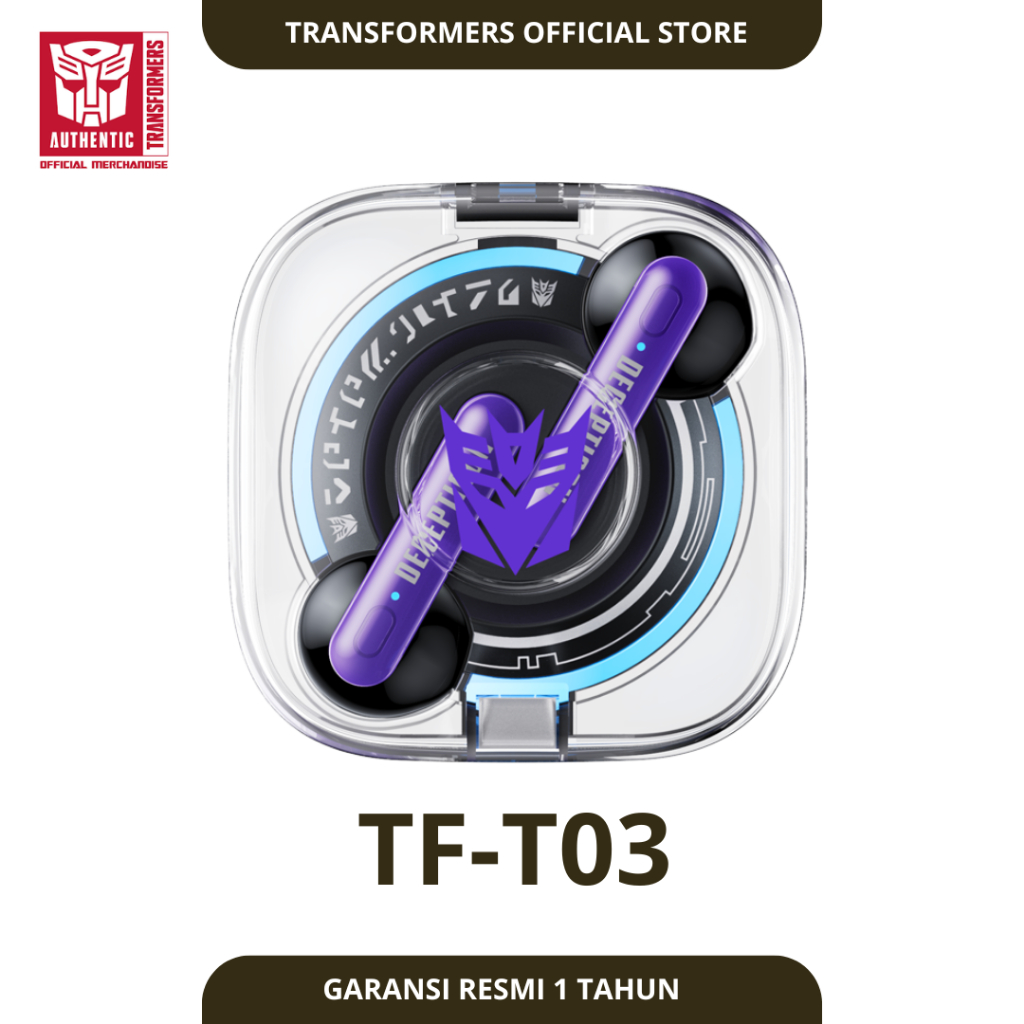 Jual Transformers TWS TF-T03 Earphone Bluetooth V5.4 - Gaming Headphone ...