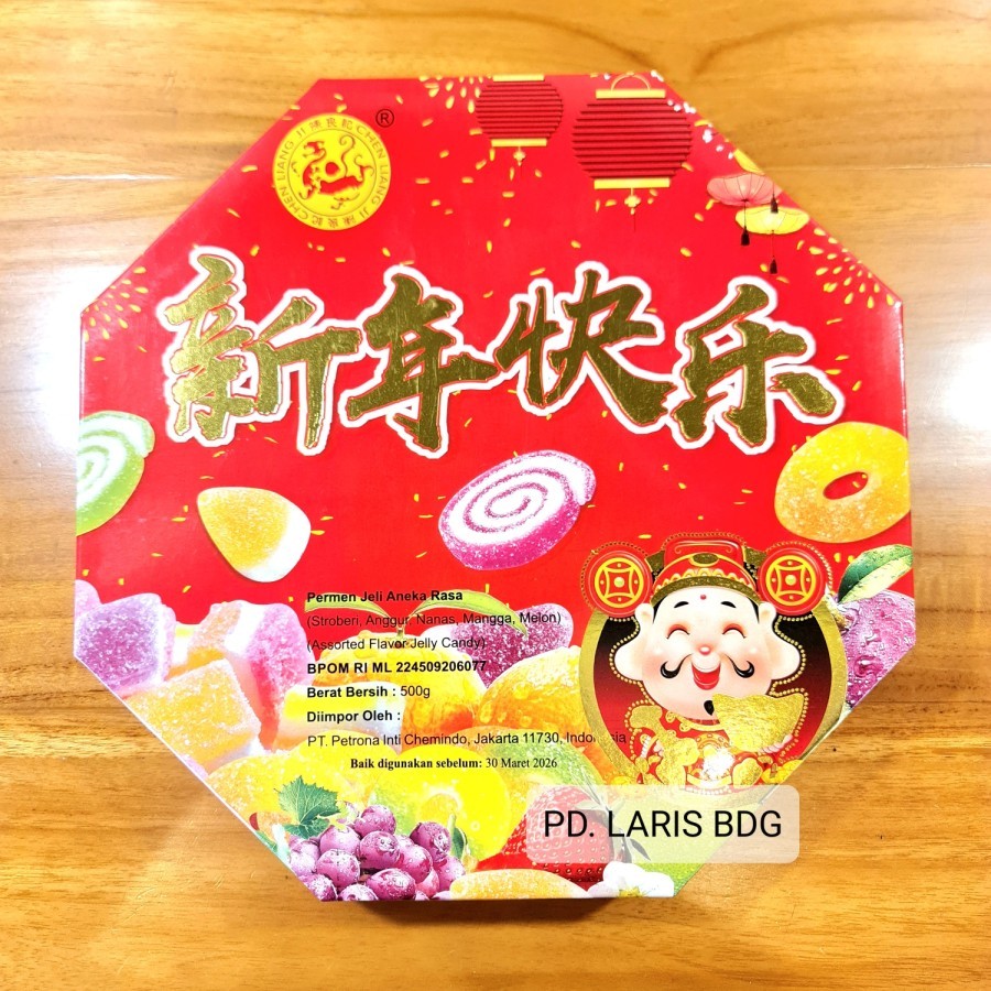 Jual CHEN LIANG JI PAK CHEN JELLY 500GR (PERMEN JELI ANEKA RASA 8 MACAM ...