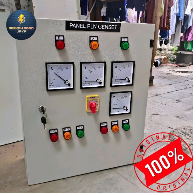 Jual panel pln genset manual 3phase 63a panel cos | Shopee Indonesia