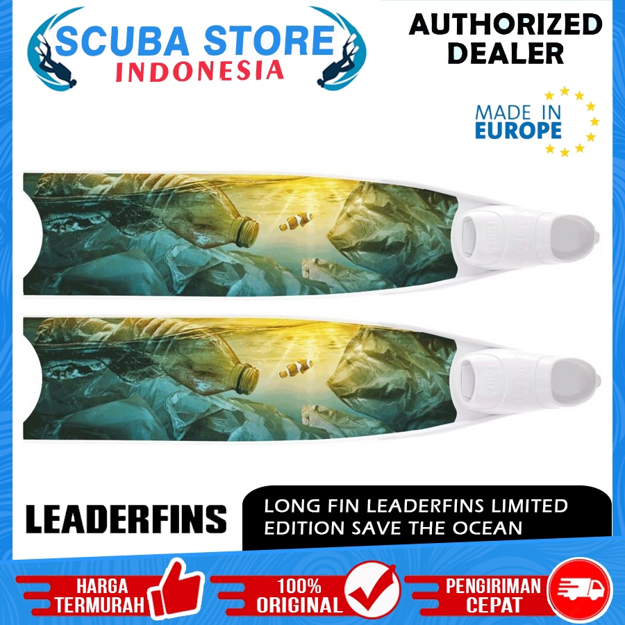 Jual Long Fin Leaderfins Limited Edition Save The Ocean Pure Carbon ...