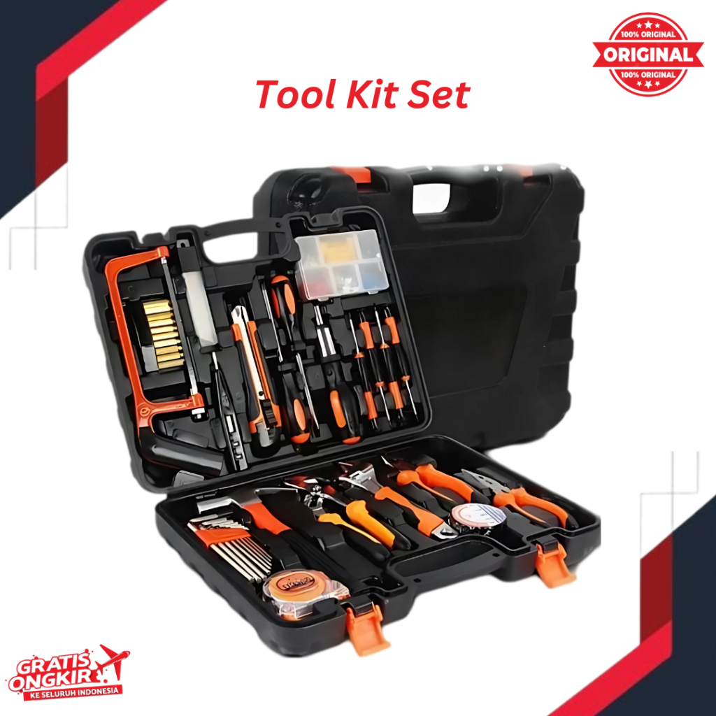Jual PAKET TOOLKIT SET LENGKAP TOOLBOX HANDTOOLS JLD A-102PC Total 102pcs TANG KOMBINASI LANCIP ...