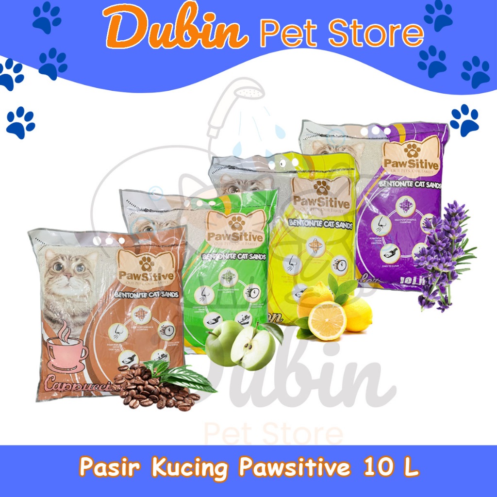 Jual Pasir Pawsitive 10 ltr - Pasir kucing pawsitive 10 liter - pasir ...