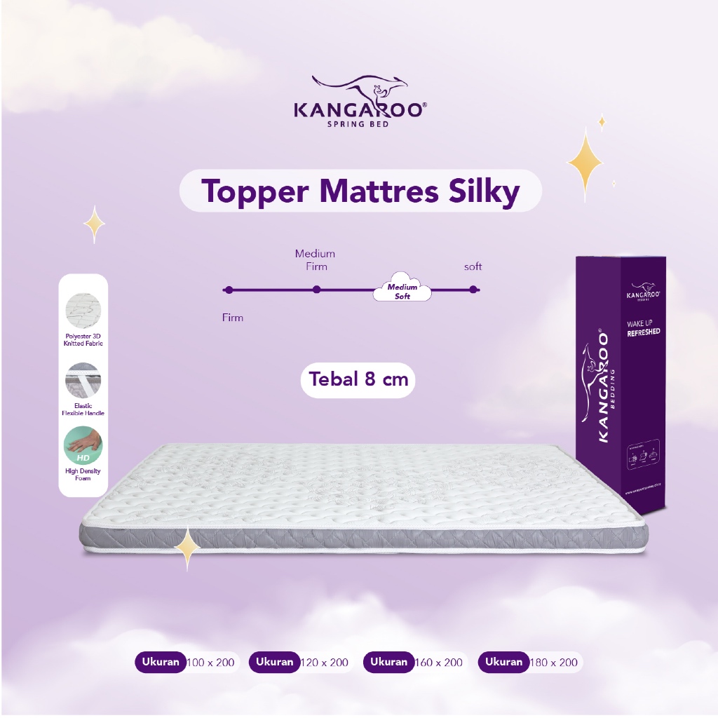Jual Kangaroo - Topper Mattress Silky - Solusi tidur nyenyak walau ...