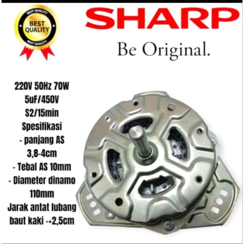Jual Dinamo motor spin mesin cuci sharp 2 tabung | Shopee Indonesia