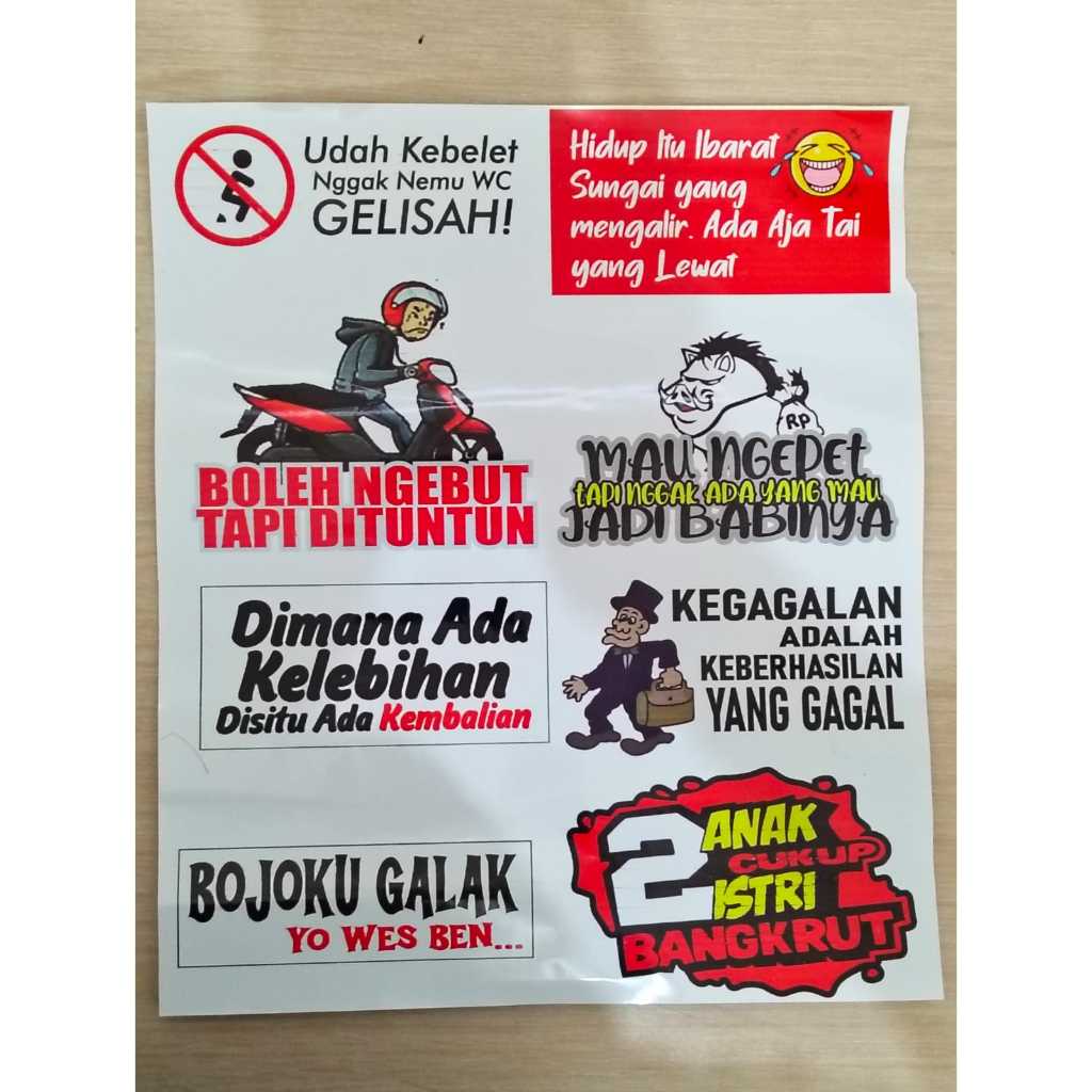 Jual sticker kata-kata viral | Shopee Indonesia
