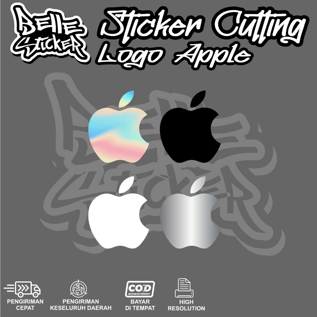 Jual Stiker Logo Apple Cutting Kecil Sticker Logo Apple kecil Sticker ...