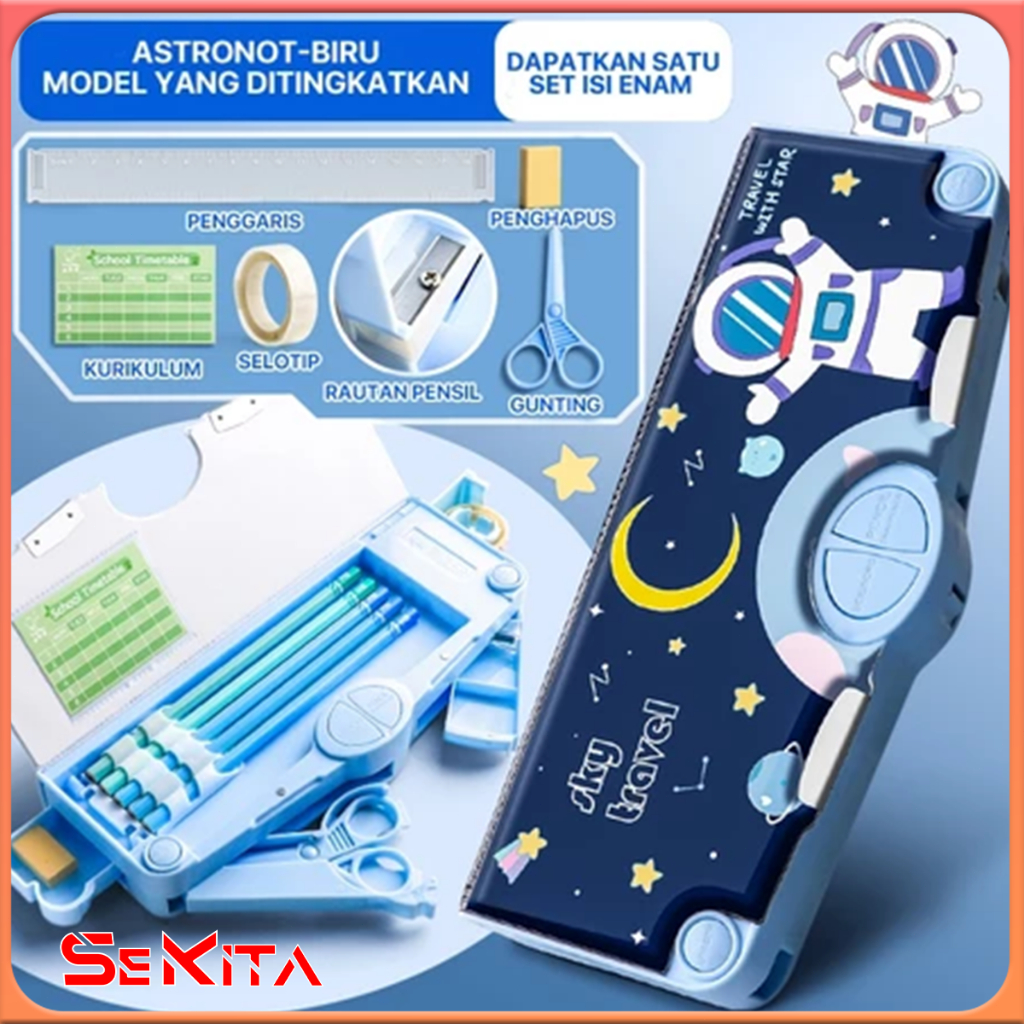 Jual [READY] Aimilo Tempat Pensil Multifungsi Kotak Pensil Anak Lengkap ...