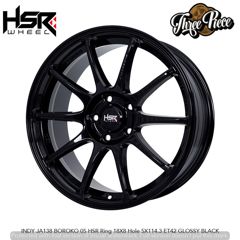 Jual Velg Mobil HSR INDY BOROKO R18 untuk Civic Camry Accord Odyssey Innova Xpander Rush Terios ...