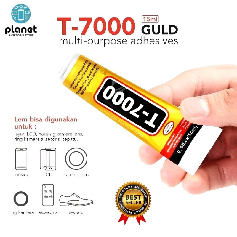 Jual Lem LCD HP Original Lem Touchscreen Lem Serbaguna Lem LCD Warna HITAM T-7000 15ML | Shopee ...