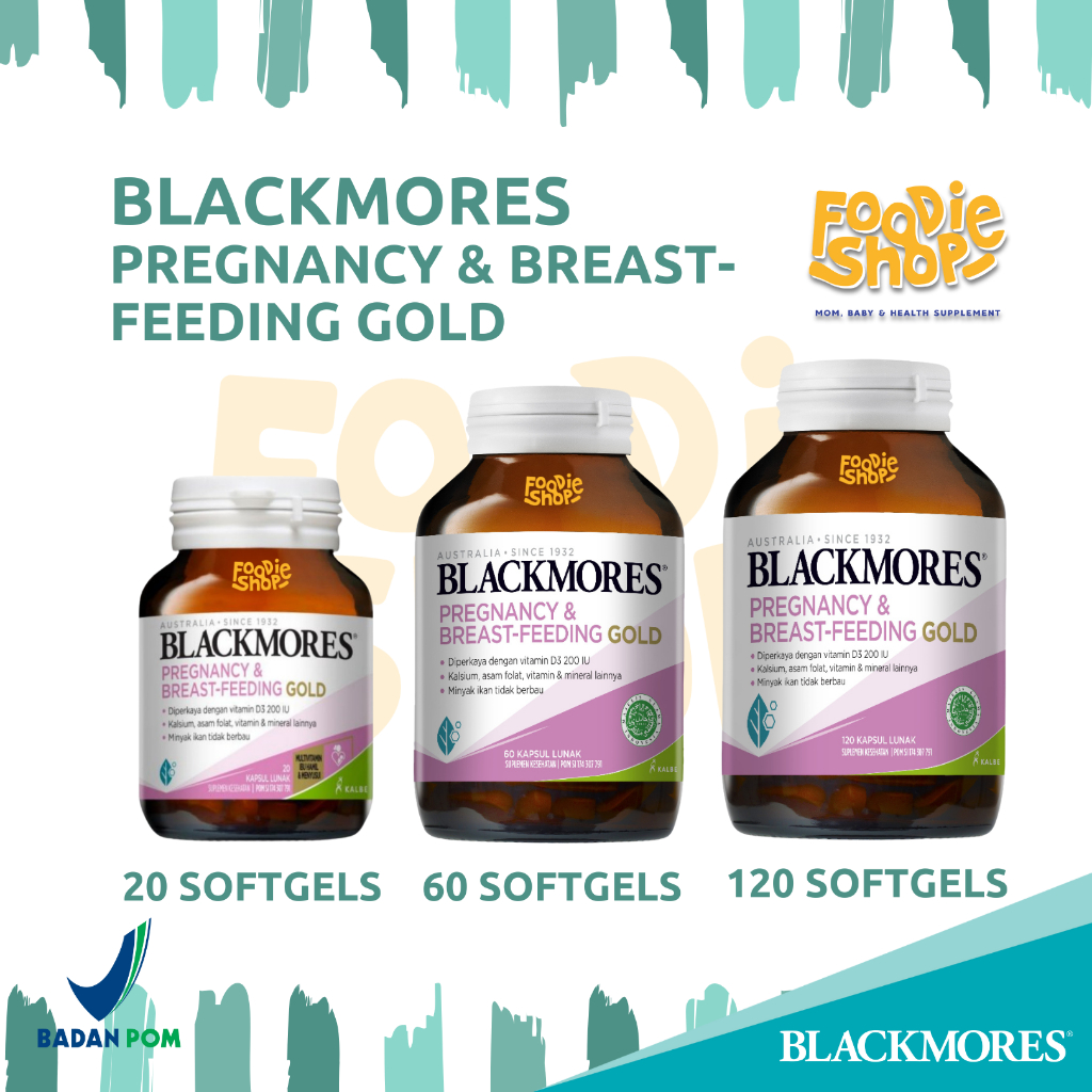 Jual BLACKMORES Pregnancy and Breast Feeding Gold Isi 20 / 60 / 120 ...