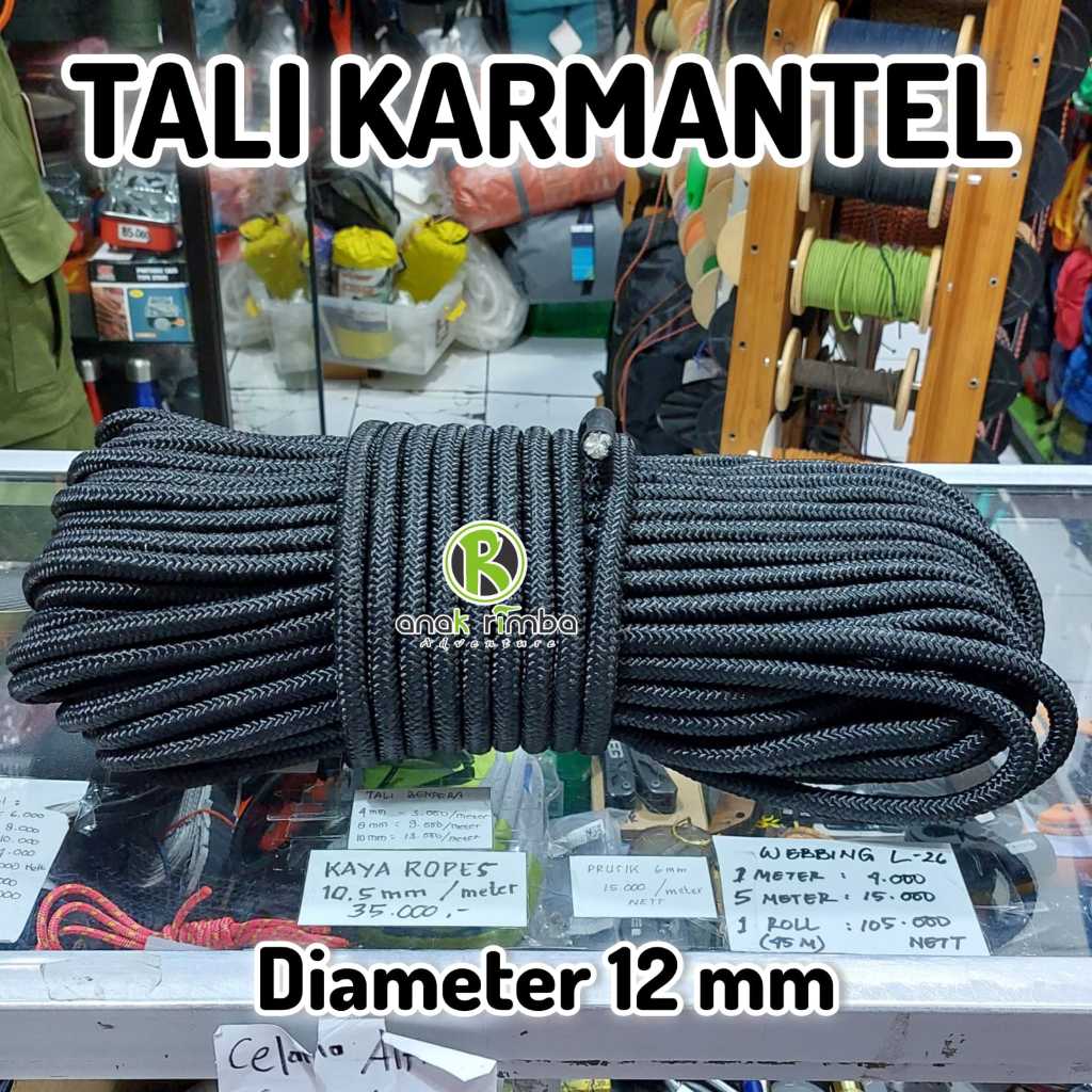 Jual KARMANTEL TNI STATIS 12MM TALI KARMANTEL 12 MM TNI HITAM | Shopee ...