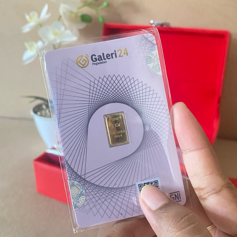 Jual Logam Mulia Emas Batangan Galeri 24 1 gram - Emas Galeri24 1gr | Shopee Indonesia